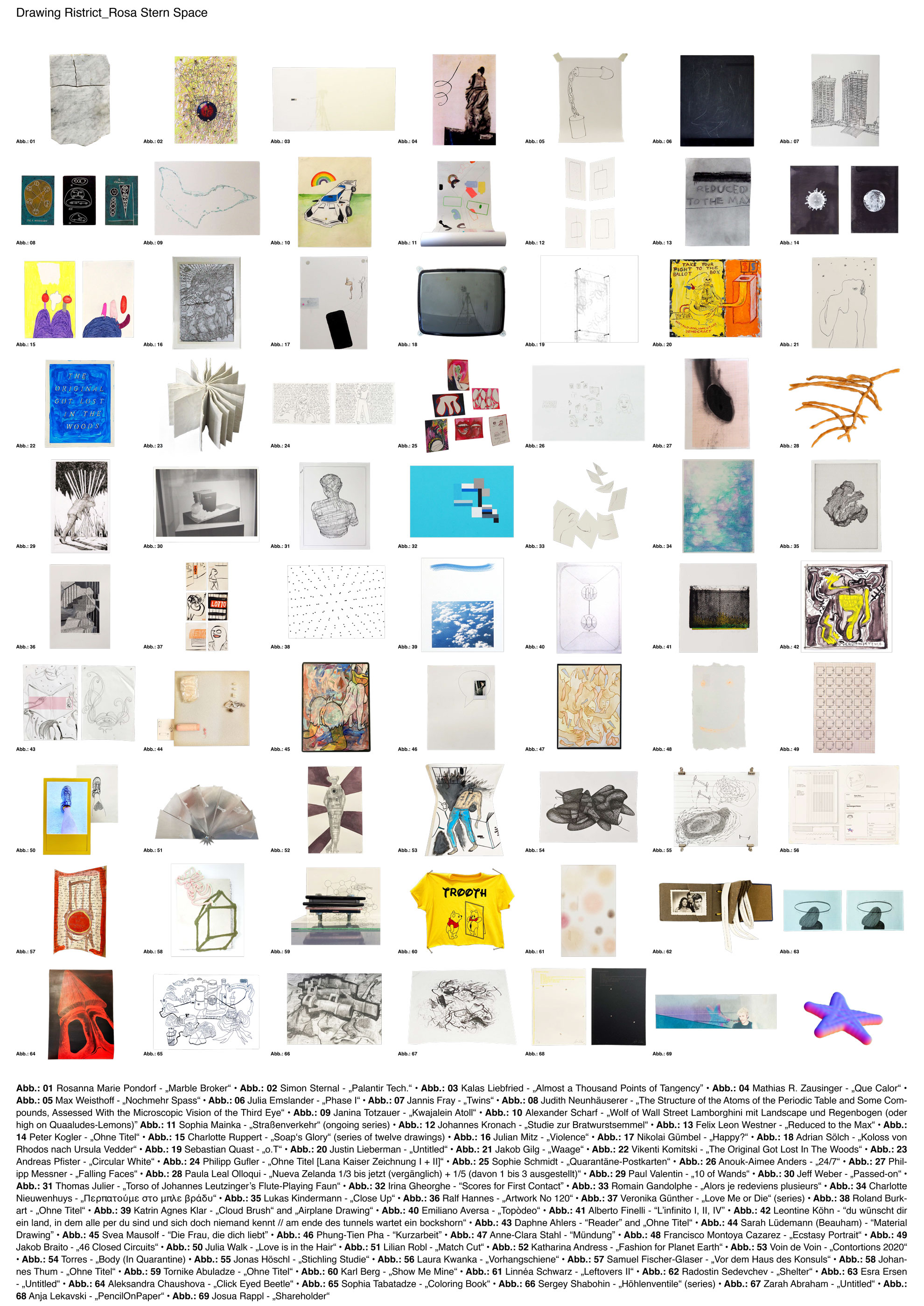 Rosa Stern Space — DRAWING RESTRICT. A GROWING EXHIBITION*